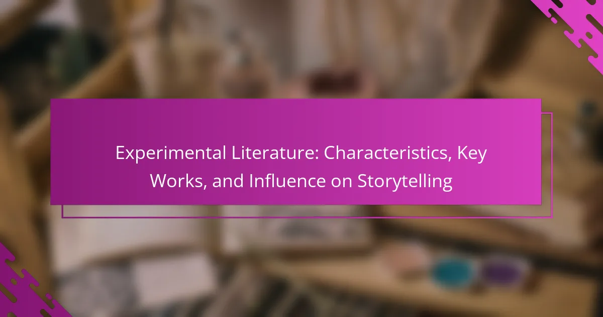 Experimental Literature: Key Traits, Works & Storytelling Impact