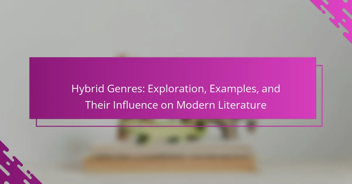 Exploring Hybrid Genres: Examples and Their Impact on Literature
